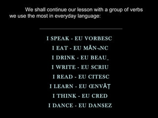 Romanian language lesson | PPS