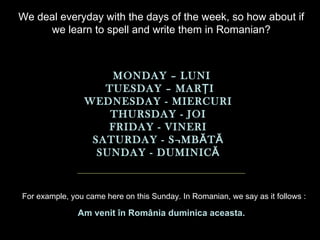 Romanian language lesson | PPS