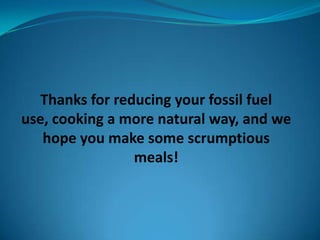 "How to make a solar cooker from recycled materials" - Romania | PPT