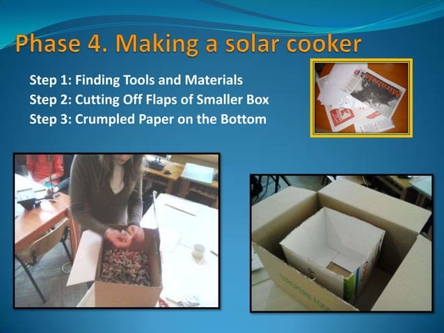 "How to make a solar cooker from recycled materials" - Romania | PPT