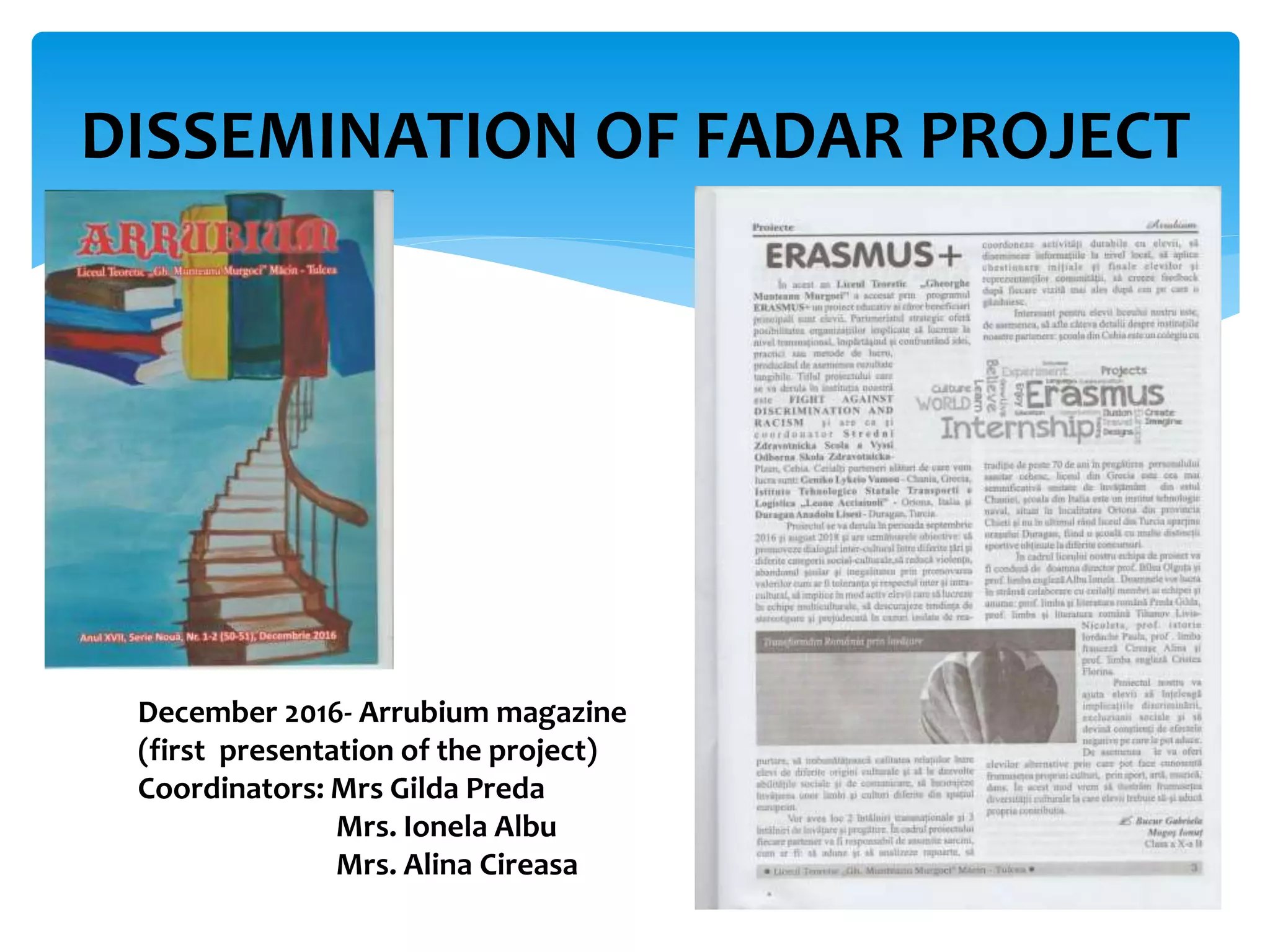 Romanian's Team Work and Dissemination | PPT