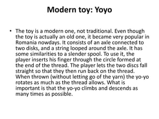 Romanian toys | PPT