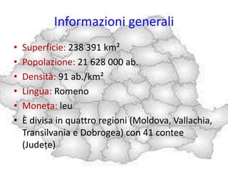 ROMANIA. Il territorio | PPTX