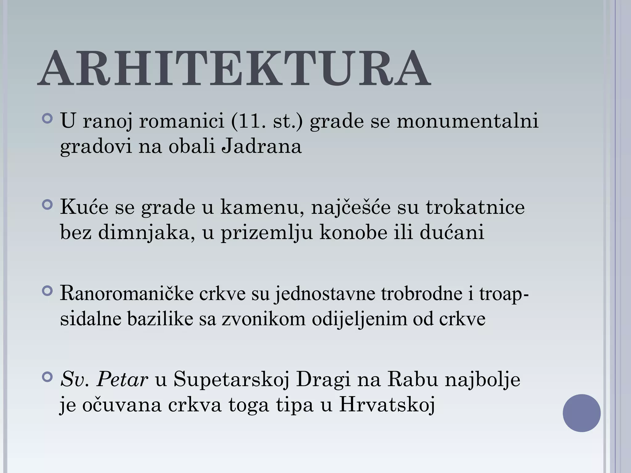 Romanika u hrvatskoj pp2003 | PPT