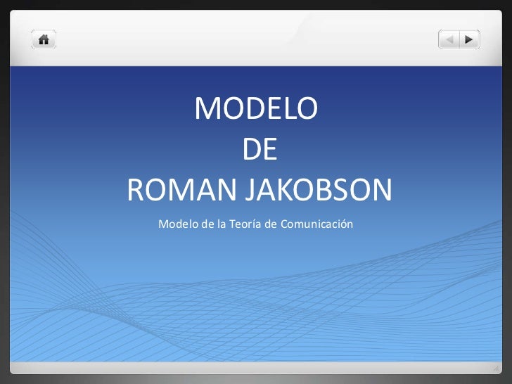 Modelo De Roman Jakobson - abstractor
