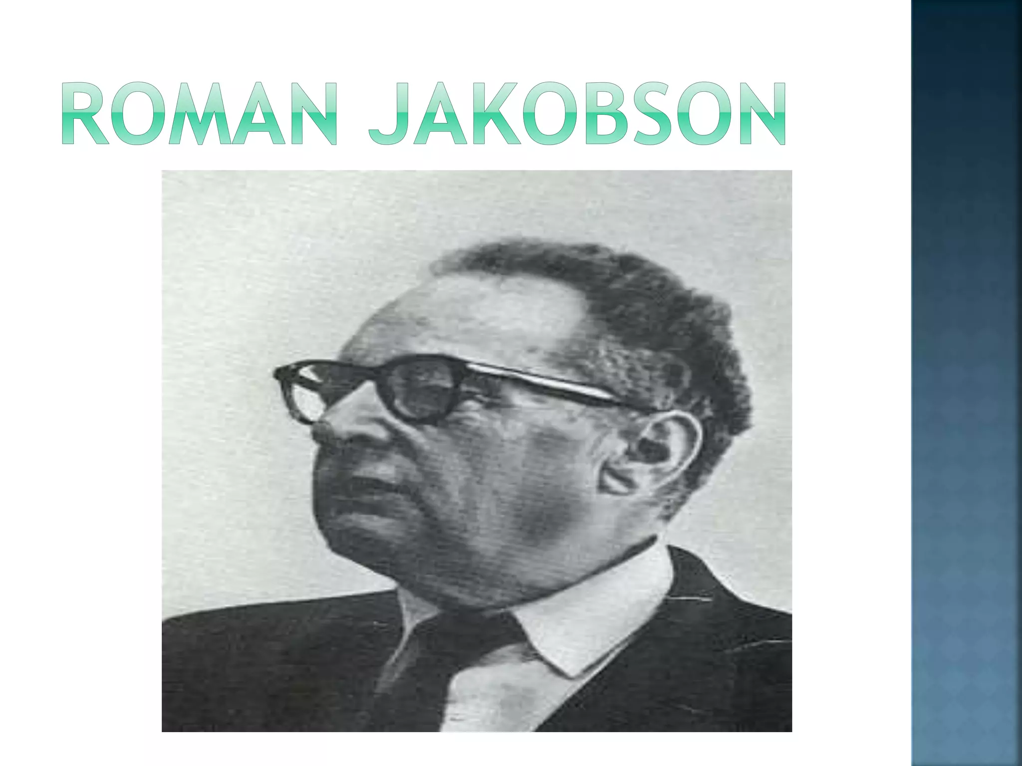 Roman jakobson linguistic | PPTX