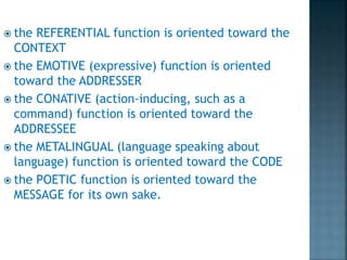 Roman jakobson linguistic | PPTX | Technology & Computing
