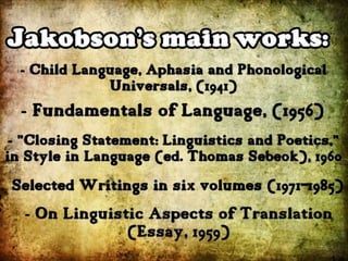 Roman jakobson luisa fernanda giraldo | PPTX