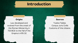 Roman Law slides presentation history of rome | PDF