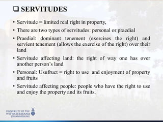 Roman law of property lecture - 20 Sept 2023.pptx