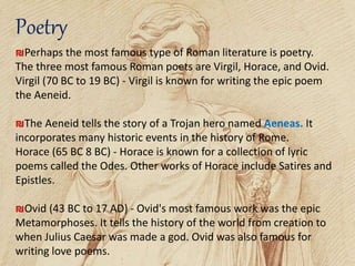 Roman literature | PPTX