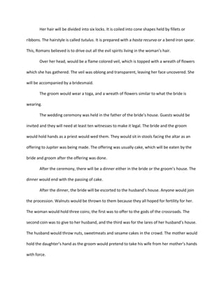 Roman Marriage | DOC