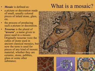 Roman mosaicsfinal | PPT | Music | Entertainment