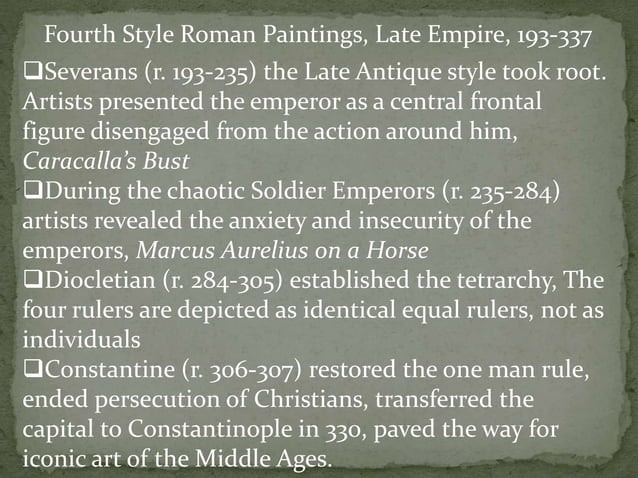 AP Art History, Ancient Roman mural paintings | PPTX