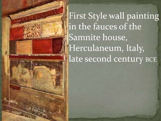 AP Art History, Ancient Roman mural paintings | PPT