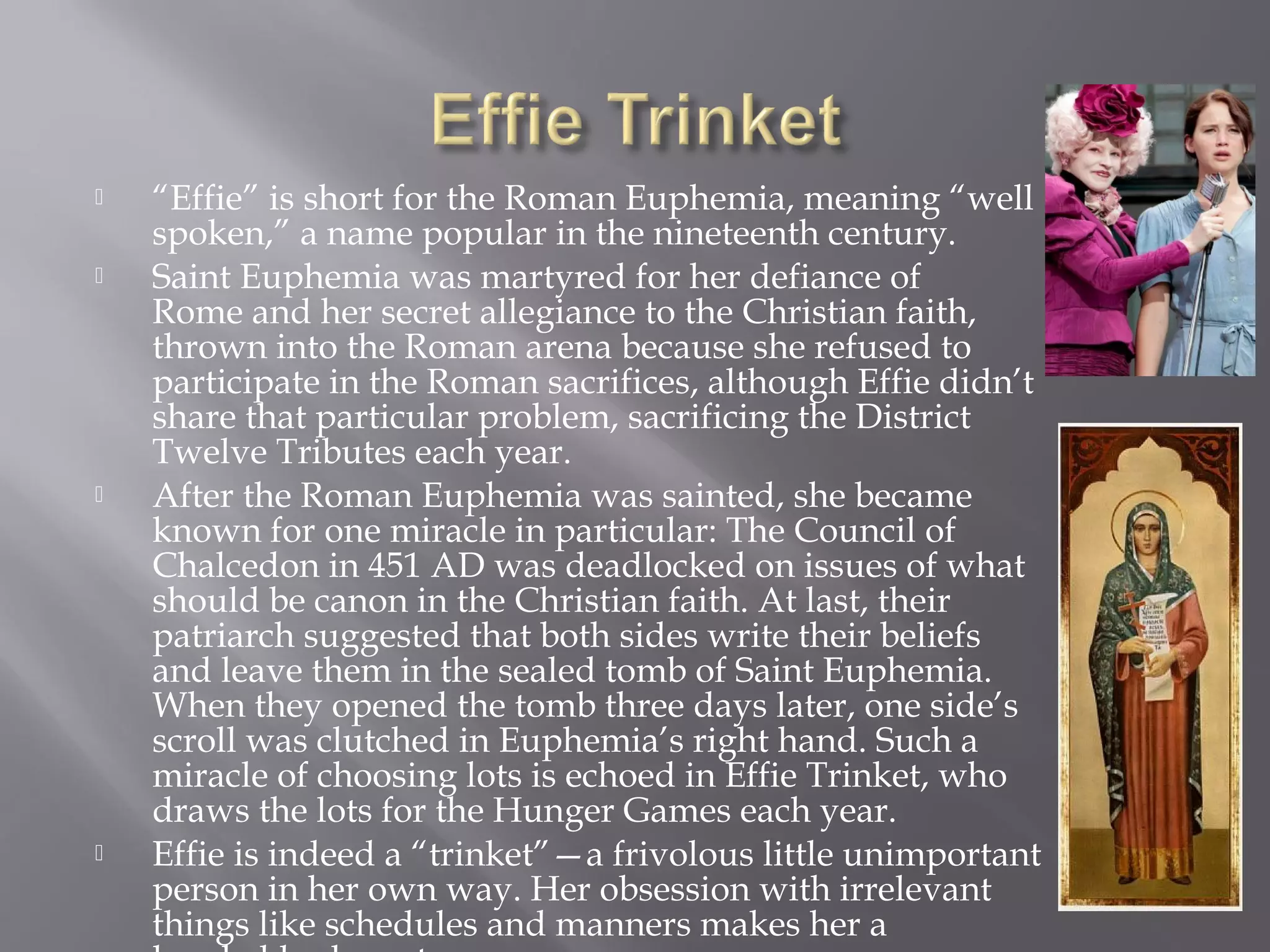 Roman Names in Hunger Games | PPT