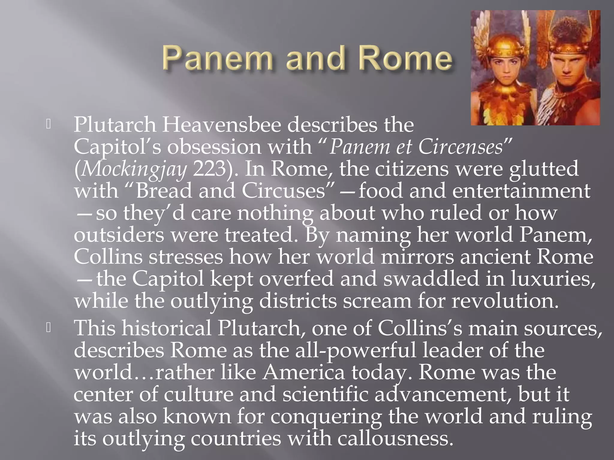 Roman Names in Hunger Games | PPT