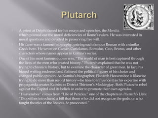 Roman Names in Hunger Games | PPT