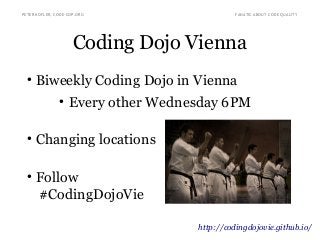 Coding Dojo: Roman Numerals (2014) | PDF
