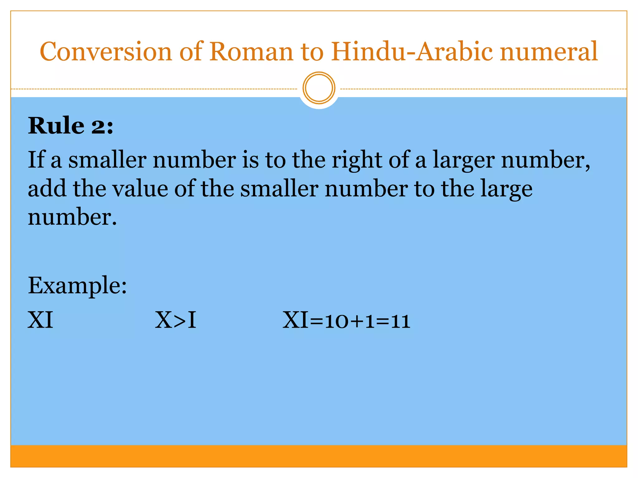 Roman numerals Addition and subtraction | PDF