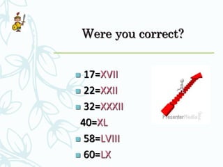 Roman numerals | PPTX