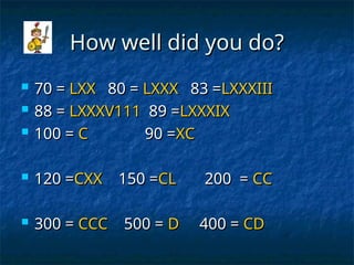 Roman_Numerals_CC.ppt and conversion from figures to roman numerals | PPT