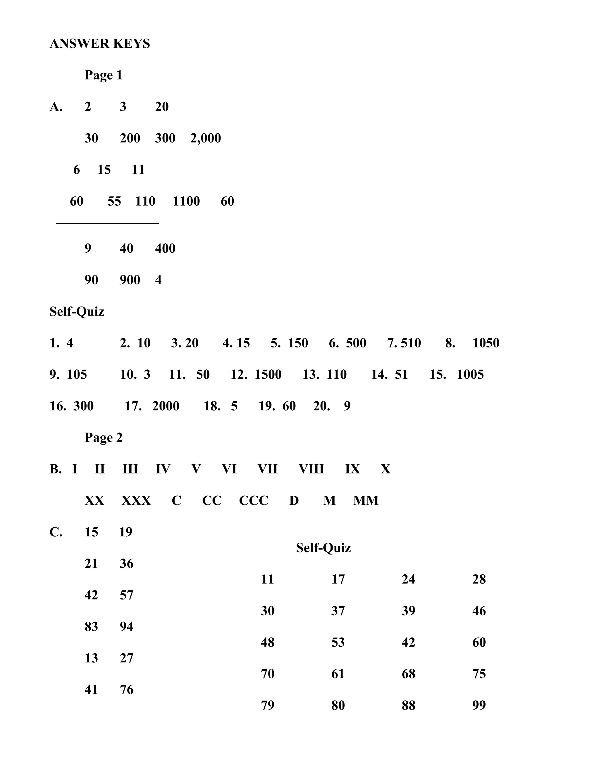 Romannumerals lessons worksheetsquizzes | PDF