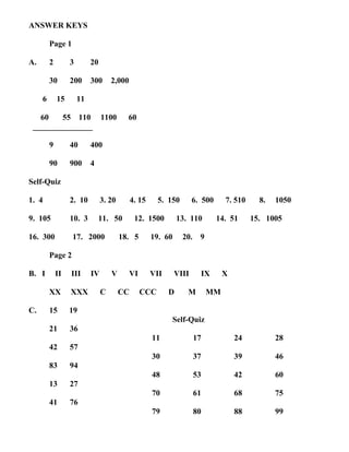 Romannumerals lessons worksheetsquizzes | PDF