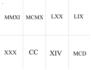 Romannumerals lessons worksheetsquizzes | PDF