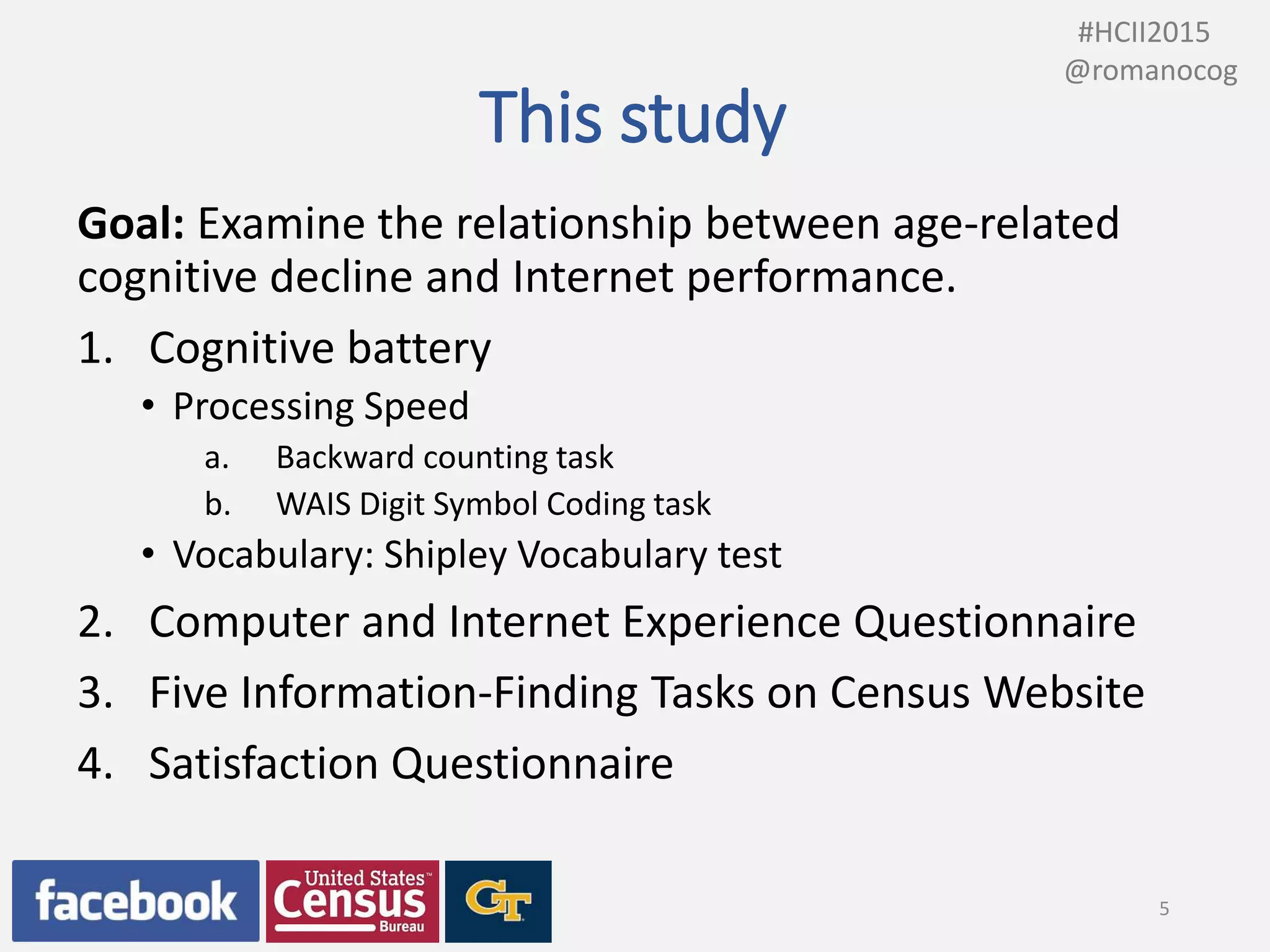 Processing Speed and Vocabulary are Related to Older Adults' Internet ...
