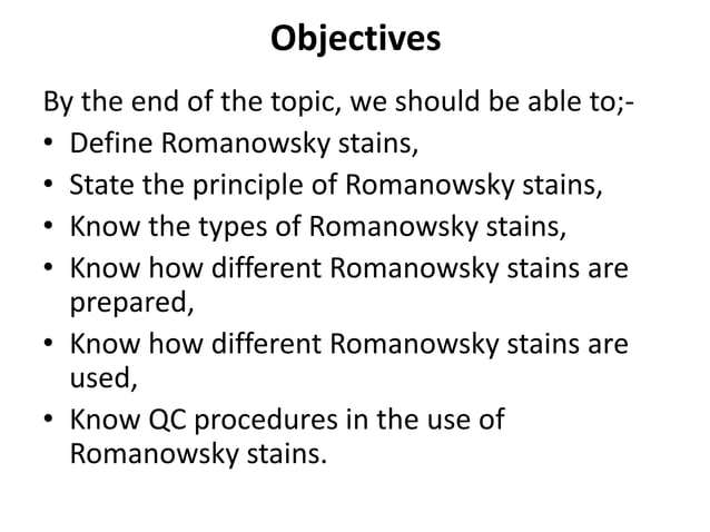 ROMANOWSKY STAINS-1.pptx | Skin Care | Beauty