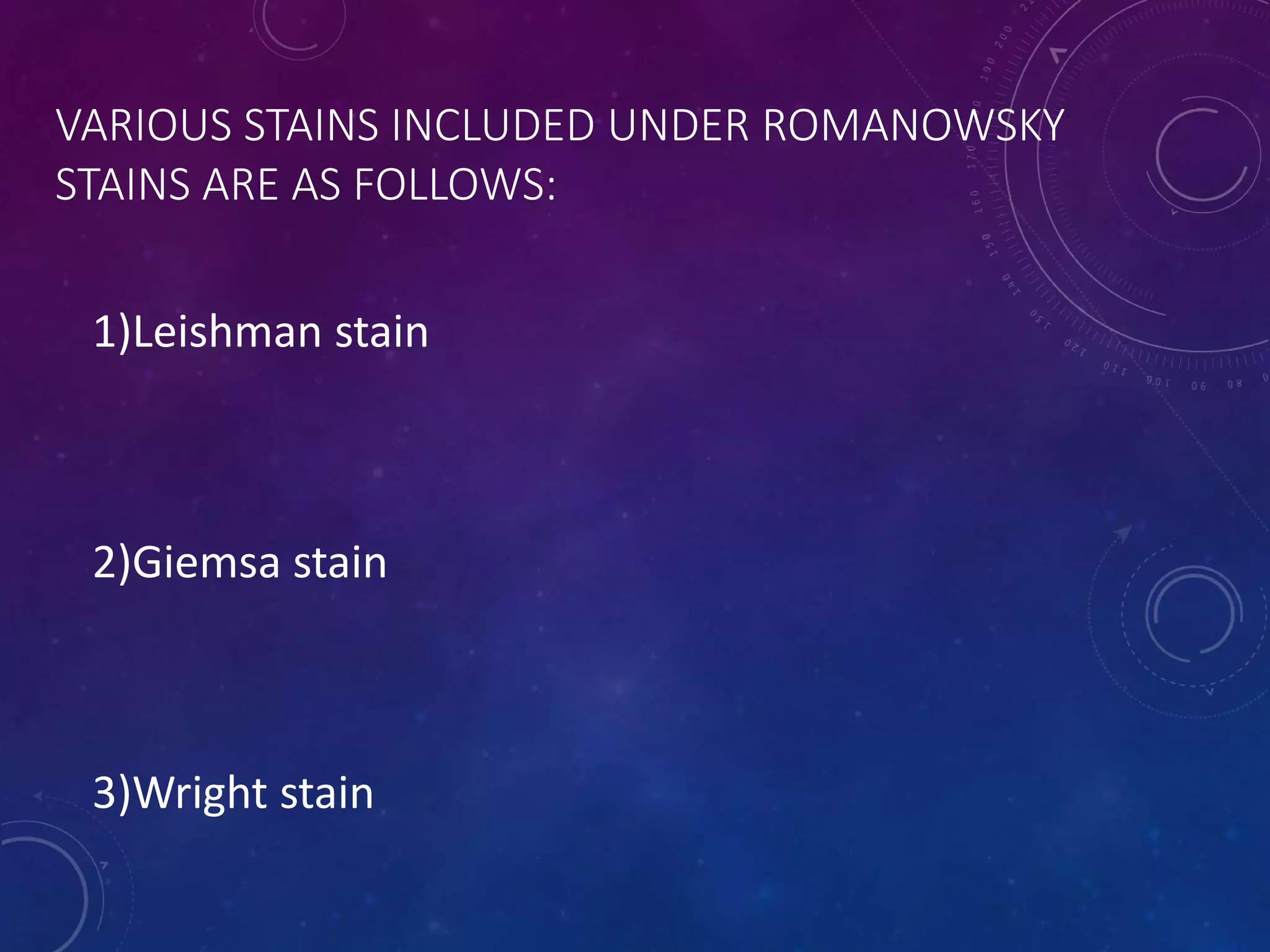 Romanowsky stains. Dr. Abhinav Golla , Associate Professor , Lab ...