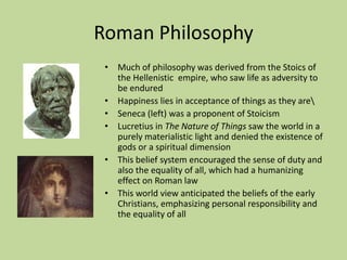 Roman Philosophy Stoicism