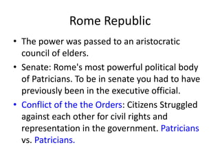 Roman republic | PPTX