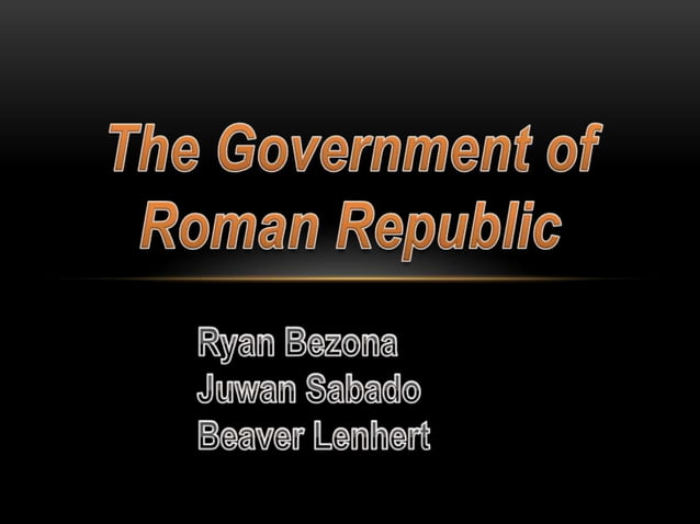 Roman republic | PPT