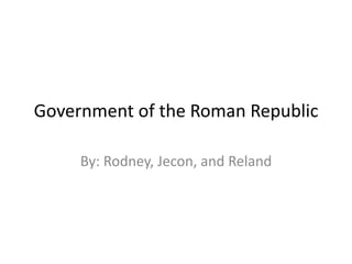 Roman republic | PPTX