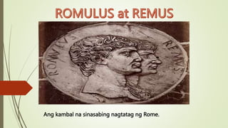 ang republikang romano at ang mga ambag nito | PPTX