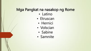 ang republikang romano at ang mga ambag nito | PPTX
