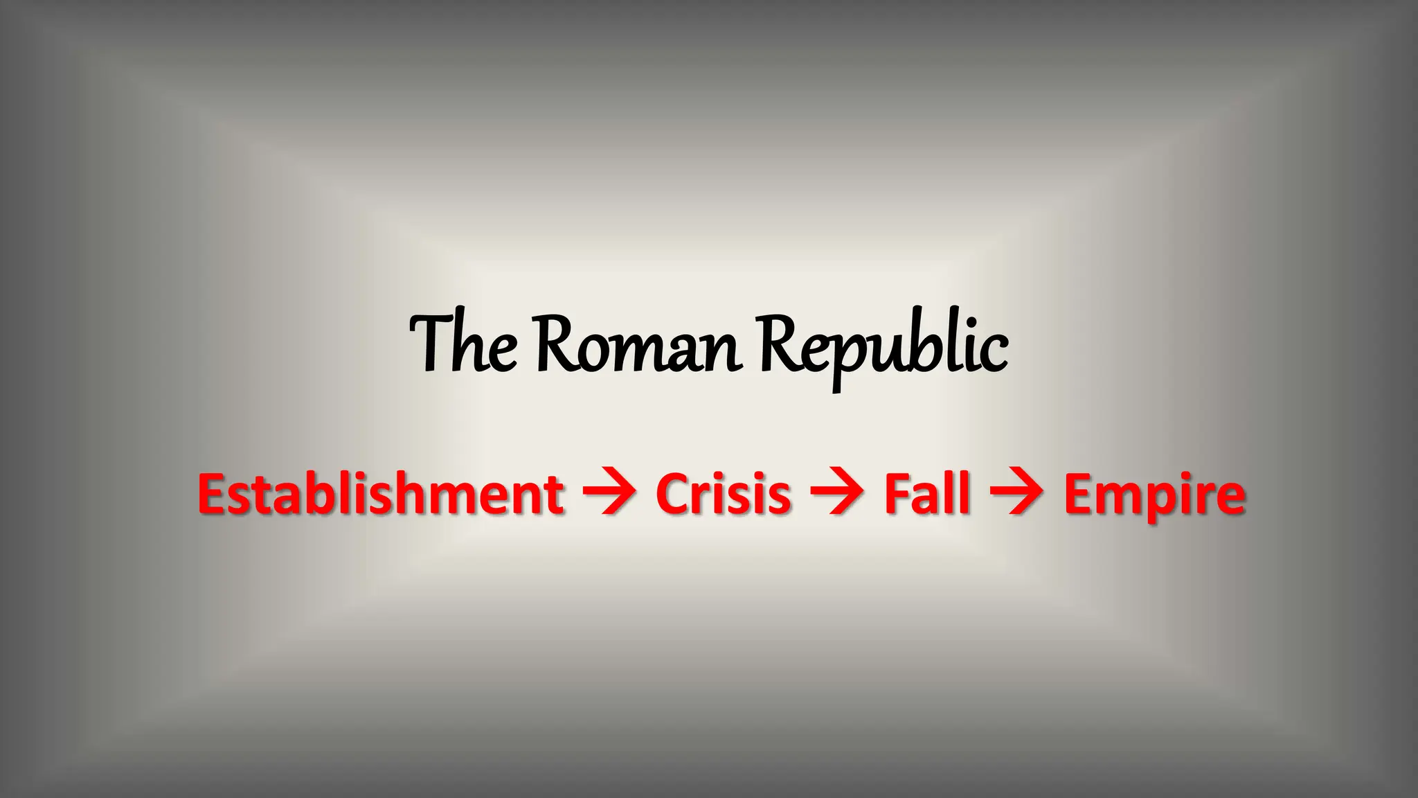 The Roman Republic - Law and Society of Rome | PPTX