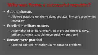 The Roman Republic - Law and Society of Rome | PPTX | Geography | Science