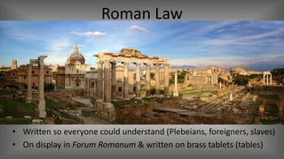 The Roman Republic - Law and Society of Rome | PPTX