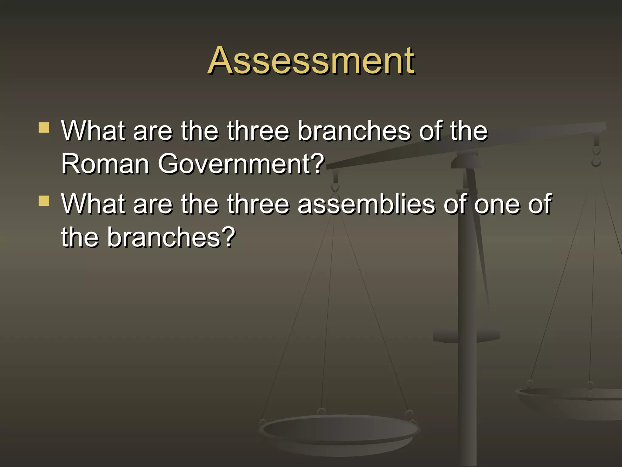 Roman Government | PPT