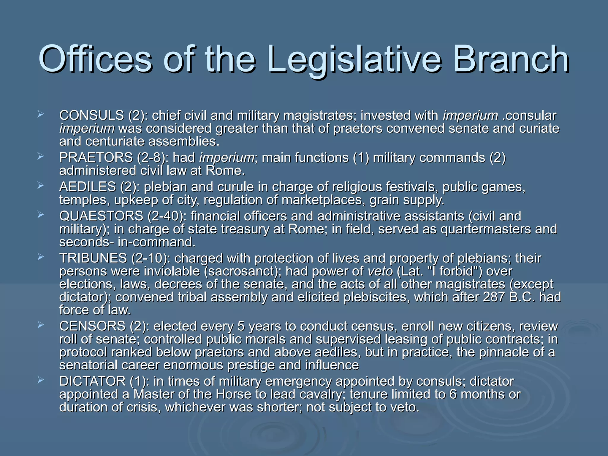 Roman Government | PPT