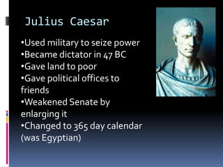 Roman republic to empire | PPT