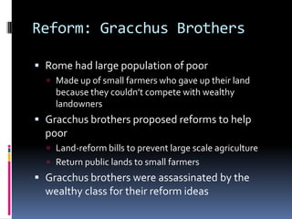 Roman republic to empire | PPT