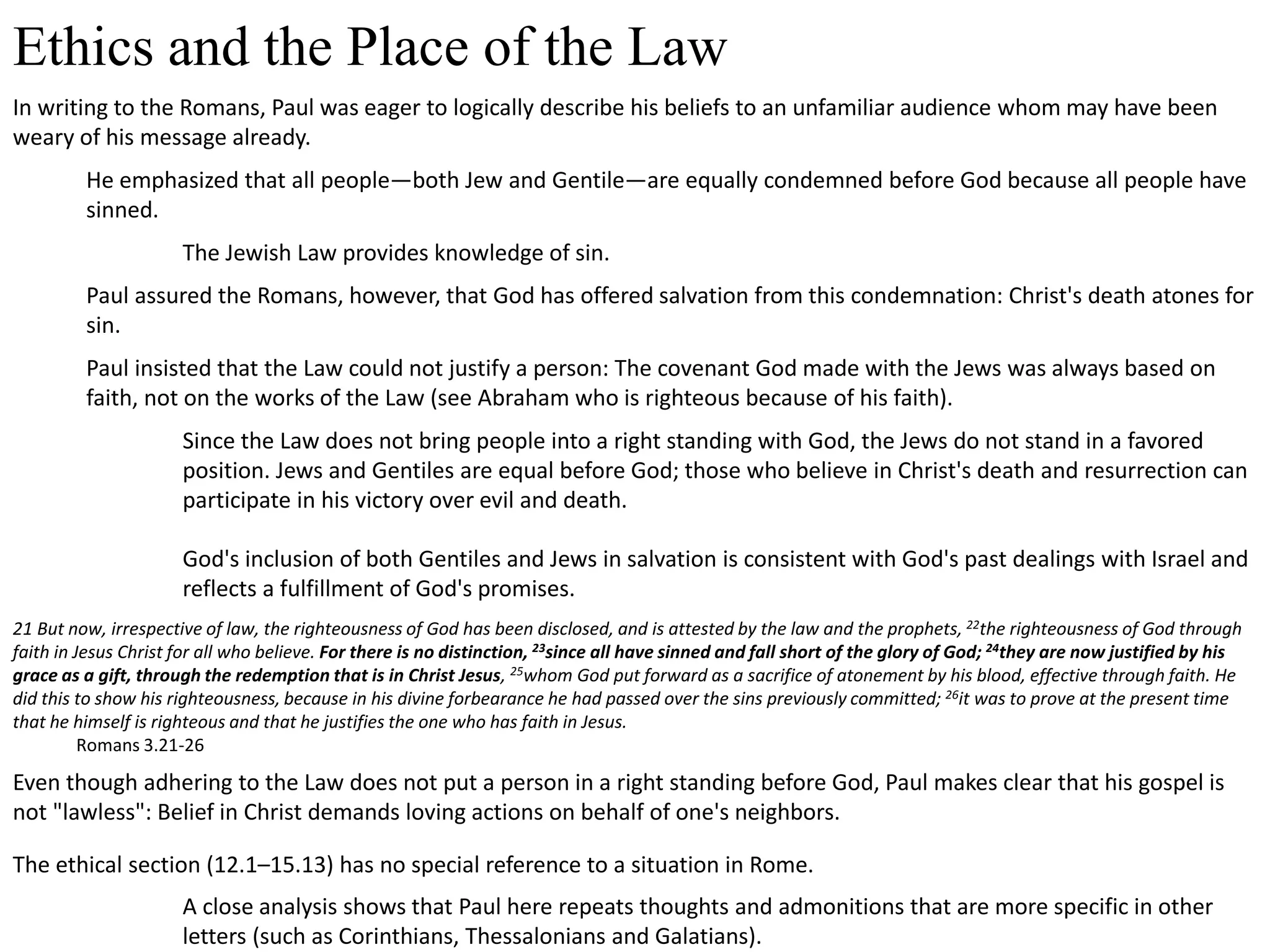 Paul's Letter to the Romans | PPTX