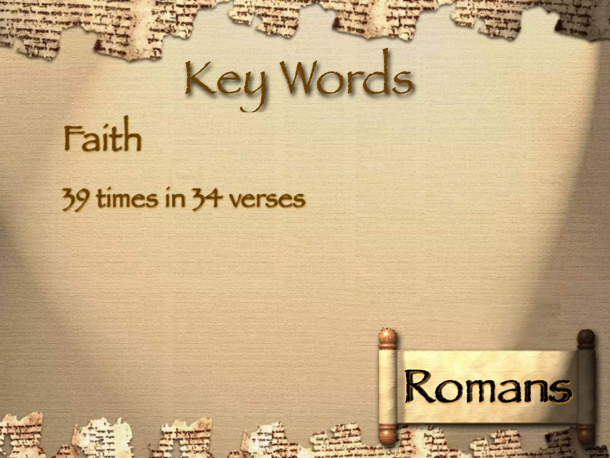 Romans 1 | KEY
