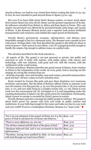 Introduction to Romans chapter 1 - Study Ready Reference | PDF