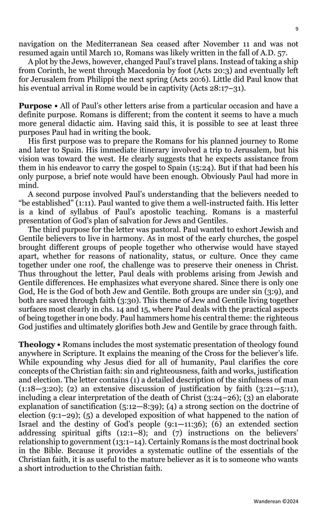 Introduction to Romans chapter 1 - Study Ready Reference | PDF