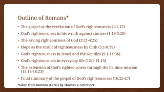 Romans 11:11-36 -- A Sunday School Lesson | PPTX